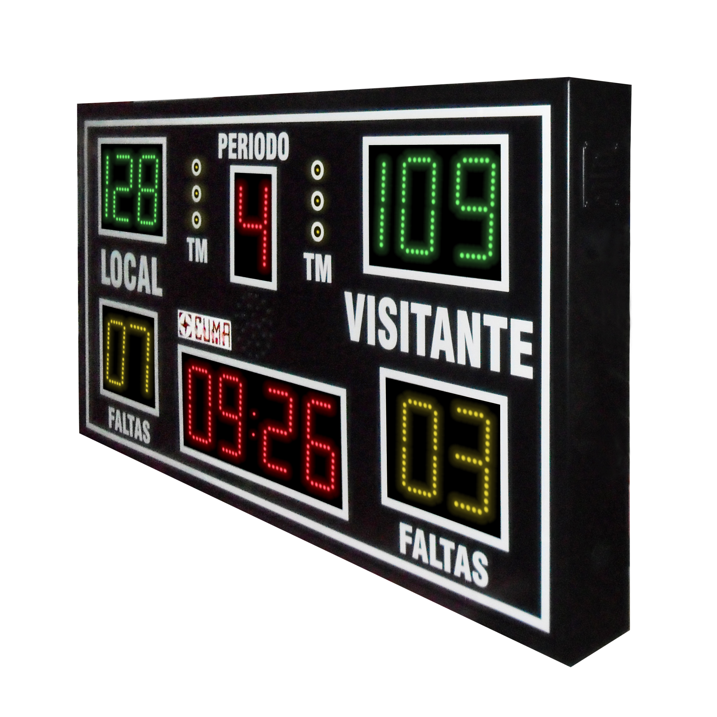 Marcador electrónico baloncesto Madrid - Marcadores deportivos